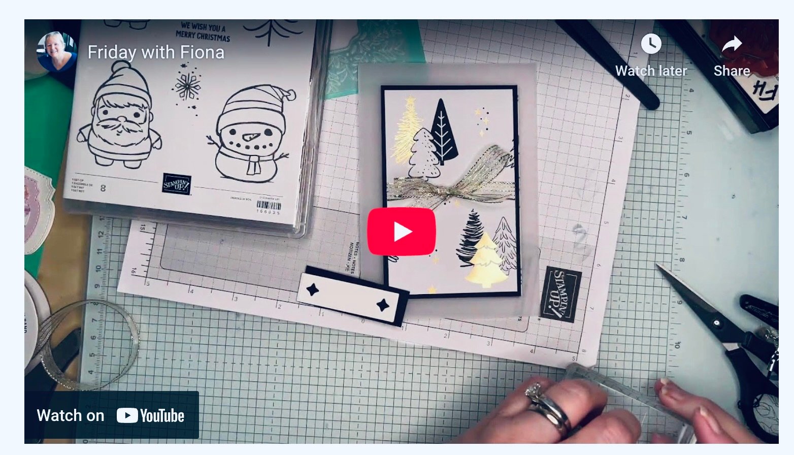 Friday with Fiona - How to use Vellum on Your Cards. - Stamping with Fiona
